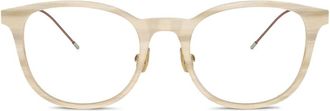 Brunello Cucinelli lunettes de vue &agrave; monture ronde - Tons neutres