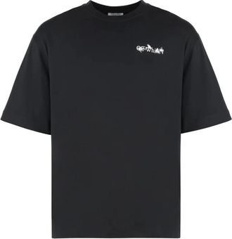 Off-white Homme, Tops, Noir, Taille: XL T-shirt Logo