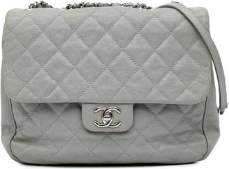 Chanel Hobo Bags - Large Quilted Caviar Urban Companion Flap - Gr. unisize - in Grau - f&uuml;r Damen