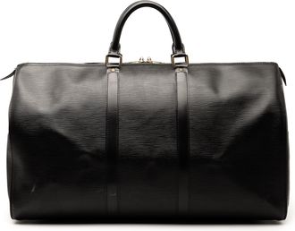 Louis Vuitton Black Epi Keepall 50