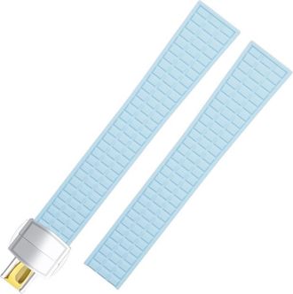 Generic HYHJYMG Für Philippe Aquanaut 5067A-001 Gürtel Armband 19mm Weiche Fluorkautschuk FKM Gummi Uhrenarmband Zubehör Passend Für Patek Strap