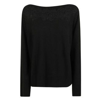 Ermanno Scervino Pull col bateau - Femme - Pulls - Noir - Taille: 36 FR