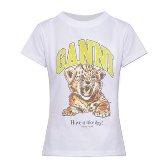 Ganni Damen, Oberteile, Wei&szlig;, MGr&ouml;&szlig;e