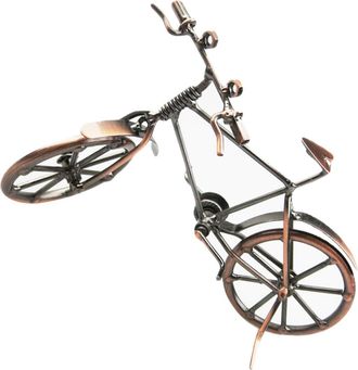 BESPORTBLE Vintage Fahrrad Modell aus Schmiedeeisen Dekoratives Retro Bike Kunsthandwerk Handgefertigte Miniatur Skulptur für Wohnzimmer Büro und Geschenk für Fa