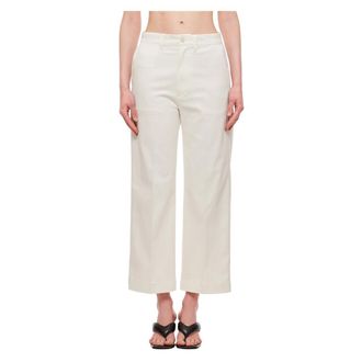 Polo Ralph Lauren High-Waisted Cropped Hosen - - Trousers - Damen - Wei&szlig; - S