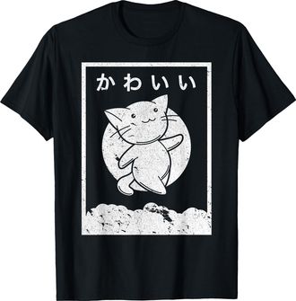 Pack A Punch Kawaii Katze Shirt. Jahrgang Cat T-Shirt. Retro Vintage T-Shirt