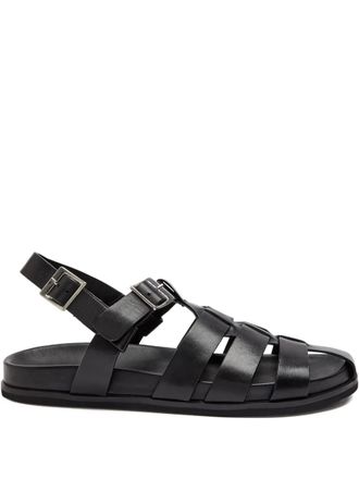 Grenson sandales en cuir - Noir