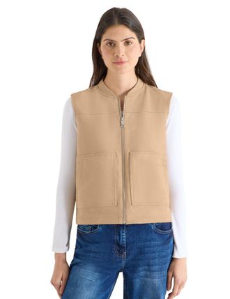 Cecil Blouson Weste golden camel XXL