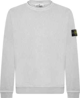 Stone Island Homme, Sweatshirts et sweats &agrave; capuche, Gris, Taille: 2XL SweaT-shirt ras du cou en molleton Malfil&eacute; effet Old