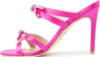 Stuart Weitzman SW BOW 100 Slide High Heel Sandalen - - Shoes - Damen - Rosa - 36 EU