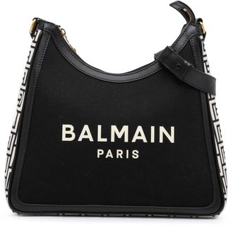 Balmain Hobo Bags - Canvas B-Army 26 Shoulder Bag - Gr. unisize - in Schwarz - f&uuml;r Damen