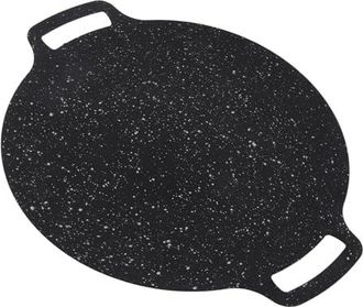 CHICIRIS Zerodis Fournitures de Barbecue Plaque de Gril Plaque Ronde Haute Temp&eacute;rature pour Cuisini&egrave;re &agrave; Gaz Parfaite pour le Barbecue Cor&eacute;en et le Camping en 