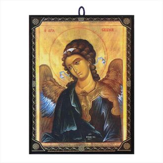 NKlaus Ikone Erzengel Gabriel 9,7x13,5x1,2cm Christliche Ikone orthodox aus Griechenland 1022