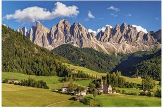 artboxONE Poster 120x80 cm Natur Sommer in S&uuml;dtirol - Bild dolomiten berglandschaft dolomiten