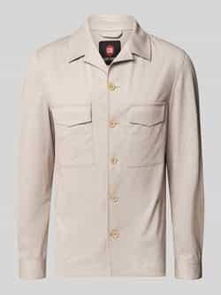 CG - Club of Gents Slim Fit Hemdjacke mit Brusttaschen Modell Constantin