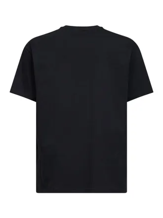 Givenchy Mens Black Cotton Embroidered T-Shirt T-Shirts And Polos
