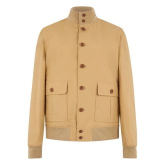 Valstar Baumwoll-Stretch-Blouson mit Stehkragen - - Jackets - Herren - Beige - XL