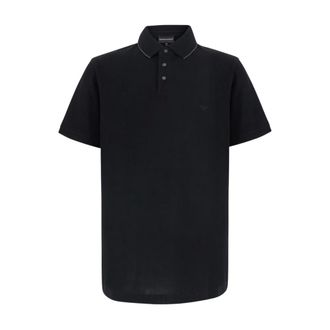 Emporio Armani Homme, Tops, Noir, Taille: M Polo Piqu&eacute;