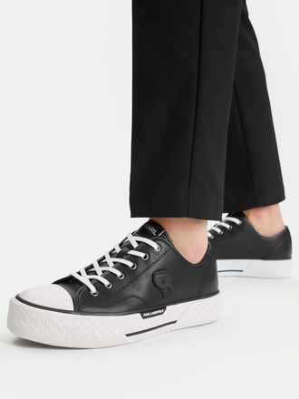 Karl Lagerfeld Sneakers aus Stoff KARL LAGERFELD Kampus Max III KL50470N Schwarz