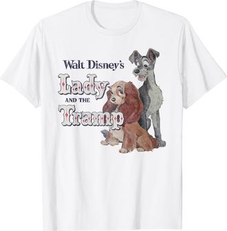 Disney Lady And The Tramp Classic Logo T-Shirt
