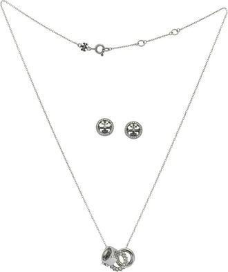 Tory Burch Tory Burch Halskette - Interlocking Ring Jewelry Set - Gr. unisize - in Mehrfarbig - f&uuml;r Damen