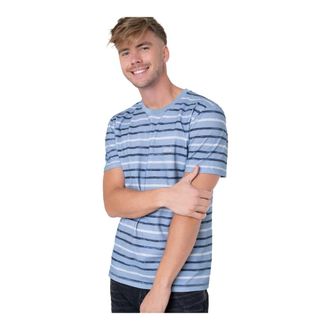 Guess Homme, Tops, Bleu, Taille: 2XL T-shirt en coton bleu - Manches courtes