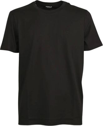 Dondup T-shirt classique &agrave; col rond en jersey - Femme - Tops - Noir - Taille: 38 FR