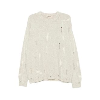 ATOMOFACTORY Pullover mit Rundhalsausschnitt - - Knitwear - Herren - Beige - 2XL