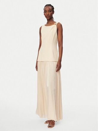 Rinascimento Rinascimento Abendkleid CFC0020281002 Beige Slim Fit