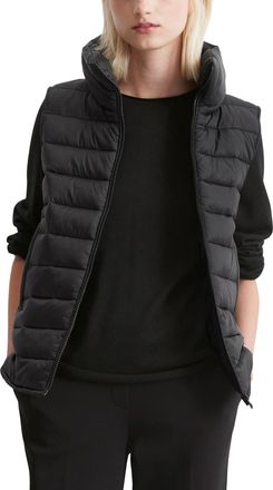 Marc O'Polo Damen Steppweste wasserabweisend leicht, Schwarz (Black), 42