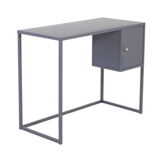Paris Prix Paris Prix - Bureau Design Avec Porte Bakal 95cm Gris Clair