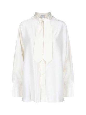 Bottega Veneta Fluid Silk Satin Shirt