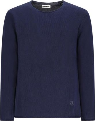 Jil Sander Homme, Pulls, Bleu, Taille: S Sweater DN LS