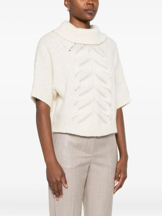 PESERICO Womens Turtleneck Sweater Aw25 W