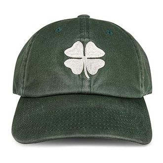 Lucky Brand Casquette de baseball tr&egrave;fle pour femme avec fermeture arri&egrave;re r&eacute;glable, vert sapin, Taille unique