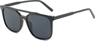 Generic Lunettes de soleil carrées tendance pour hommes et femmes pour tir de rue, vacances en plein air, décoration de plage, lunettes de soleil (couleur : B