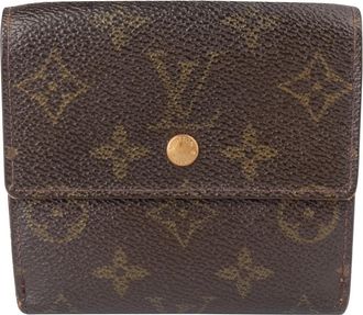 Louis Vuitton Portemonnaie - Louis Vuitton Canvas Monogram Elise Wallet - Gr. unisize - in Braun - f&uuml;r Damen