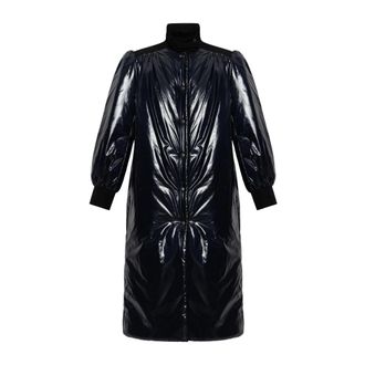 Chlo&eacute; Long utilitarisk jakke - Femme - Manteaux - Bleu - Taille: 38 FR