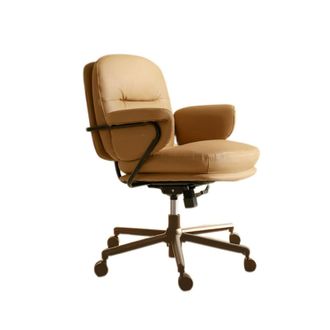 Generic Ergonomischer B&uuml;rostuhl, Bequemer, Robuster Chefsessel Mit Um 360&deg; Drehbaren Rollen, Kann 150 Kg Tragen(Color2)