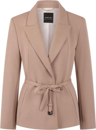 Marc Cain Femme, Vestes, Beige, Taille: 42 FR Eleganter Blazer mit Tailleng&uuml;rtel
