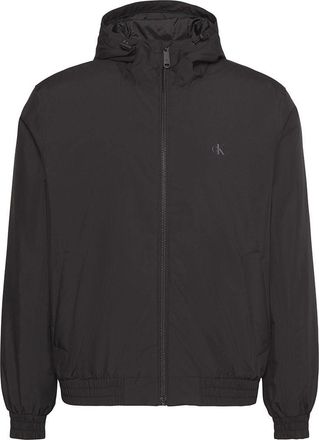 Calvin Klein Herren Ls Hooded Ripstop Harrington JKT Lv04Re516G Jacken, Black (Black), XXL Plus
