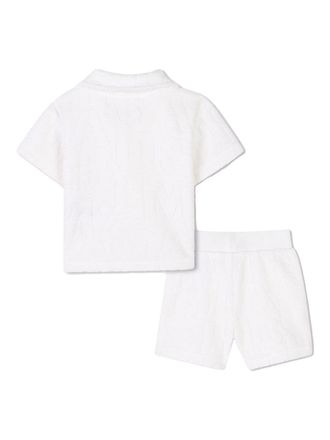 Marc Jacobs Cotton Pique Polo and Shorts Set Polo Shirt Set - Ivory