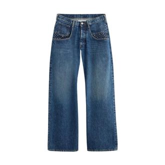 Maison Margiela Jean Denim Blanchi &agrave; la Pierre - Homme - Jeans - Bleu - Taille: M