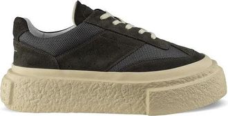 Maison Margiela Low-Top Sneaker - Khaki Green Suede And Mesh Low-Top Sneakers - Gr. 42 (EU) - in Beige - f&uuml;r Damen