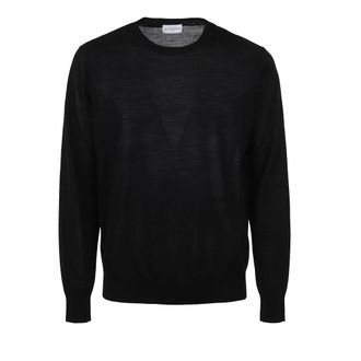 Ballantyne Round Neck Pullover - - Knitwear - Herren - Schwarzk - 4XL