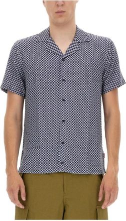 Orlebar Brown Hemd mit V-Ausschnitt und Knopfleiste vorne - - Shirts - Herren - Blau - S