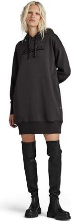 G-Star G-Star Femme Robe-Sweat Flock Hooded, Noir (dk black D24669-A971-6484), XS