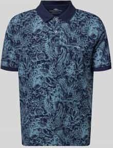 Fynch-Hatton Regular Fit Poloshirt aus Baumwolle im Allover-Look