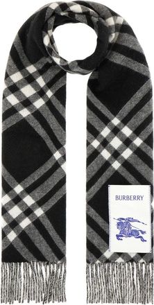 Burberry unisex, Accessoires, Noir, Taille: ONE Size Check Cashmere Scarf
