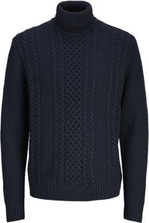 Jack & Jones Jjpaul Knit Roll Neck, Sky Captain, M Homme